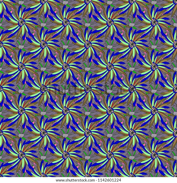 Tileable Pattern Wallpaper Cards Fabric Seamless Stock Illustration ...