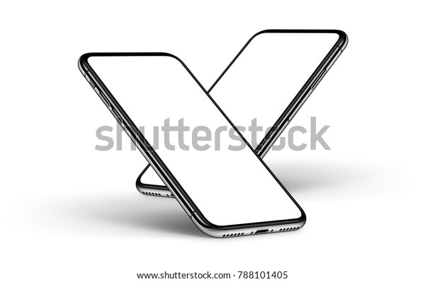 Tilt Back Falling Down Rotated Smartphones Stock Illustration 788101405