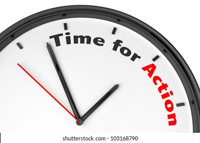 Time Action Concept Modern Clock Sign Stock Illustration 103168790 ...