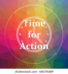 Time Action Icon Time Action Website Stock Illustration 646745689 ...
