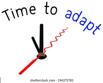 Time Adapt Clock Concept Stock Illustration 196375781 | Shutterstock