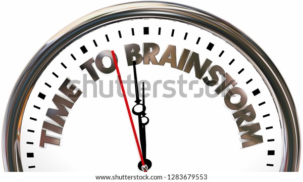 Time Brainstorm Think Create Words 3d 库存插图 1283679553 | Shutterstock