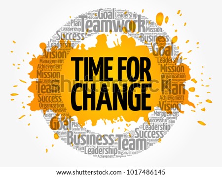 Time Change Word Cloud Collage Business Stock Illustration 1017486145 ...