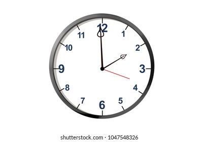 Time Clock Circle Stock Illustration 1047548326