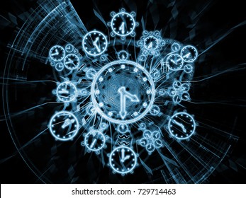 Time Connection Series Backdrop Composed Time Stock Illustration ...