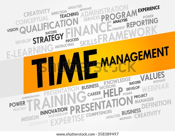 Time Management Process Organizing Planning How Stock Illustration ...