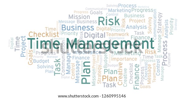 Time Management Word Cloud Made Text Stock Illustration 1260995146 ...