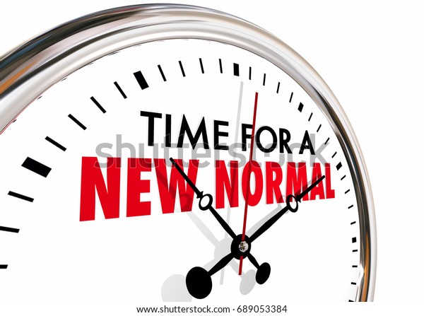 Time New Normal Change Clock Hands Stock Illustration 689053384 ...