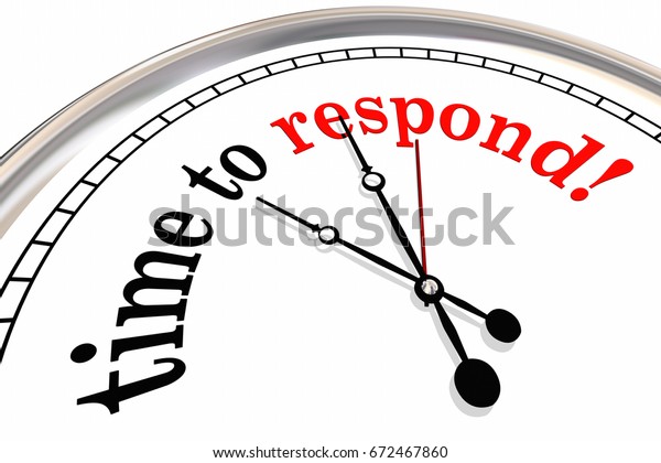 Time Respond Clock Responsive Service 3d Stock Illustration 672467860 ...