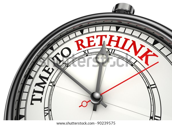 Time Rethink Concept Clock Closeup On Stock Illustration 90239575 ...