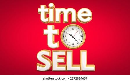 Time Sell Clock Countdown Right Best Stock Illustration 2172814657 ...