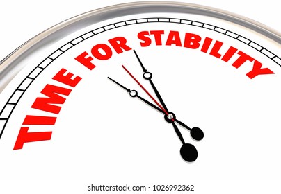 Time Stability Clock Stable Strength Security Stock Illustration 1026992362