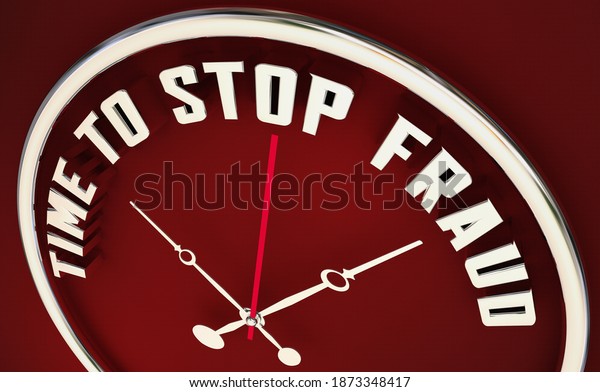 Time Stop Fraud Clock Prevent Crime: ภาพประกอบสต็อก 1873348417 ...