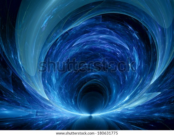 Time Tunnel Computer Generated Abstract Fractal Stock Illustration ...
