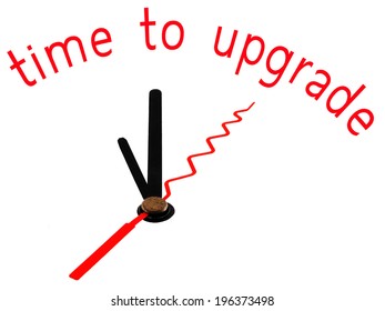 Time Upgrade Clock Concept Stock Illustration 196373498 | Shutterstock