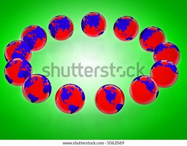 Time Zone 12 Spheres Stock Illustration 5062069 | Shutterstock