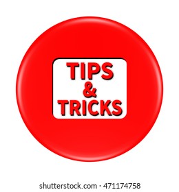 Tips Button Isolated On White Background Stock Illustration 471174758 ...