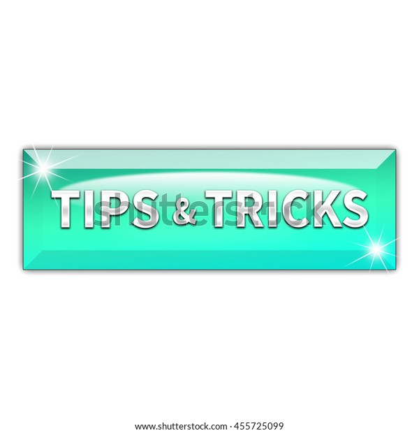 Tips Button Isolated On White Background Stock Illustration 455725099 ...