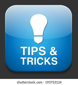 Tips Tricks Icon Transparent Internet Button Stock Illustration 562207240