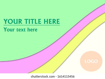 Title Page Background Geometry Shape Strip 스톡 일러스트 1614115456 ...
