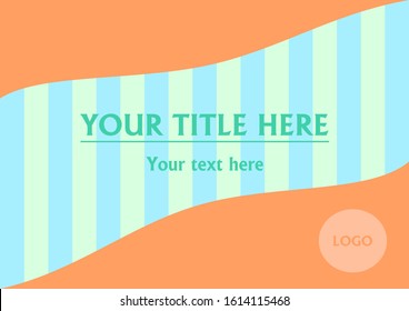 Title Page Background Geometry Shape Strip Stock Illustration ...
