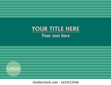 Title Page Background Geometry Shape Strip Stock Illustration ...