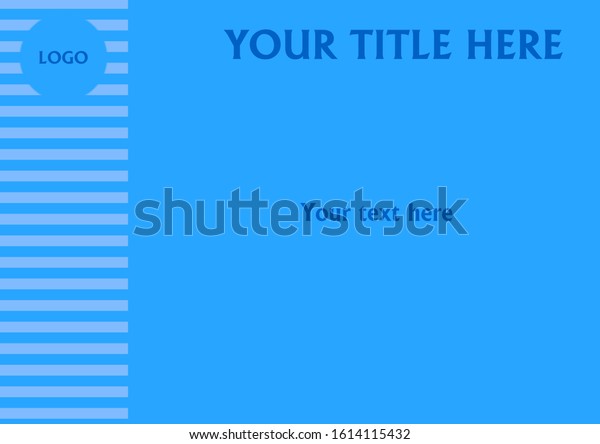 Title Page Background Geometry Shape Strip Stock Illustration ...
