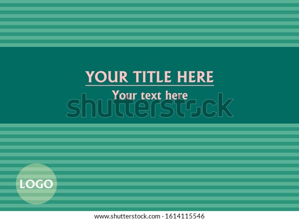 Title Page Background Geometry Shape Strip Stock Illustration ...
