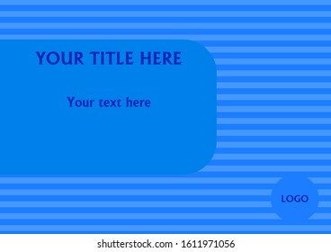 Title Stripped Background Round Shape Logo Stock Illustration ...