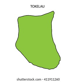Tokelau Map Stock Illustration 411911260 | Shutterstock