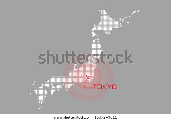 Tokyo Map Japan Japan Base Tokyo Stock Illustration 1507243811 ...