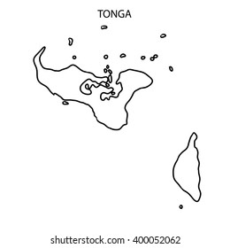Vektor Stok Map Tonga Vector Illustration (Tanpa Royalti) 310641305 ...
