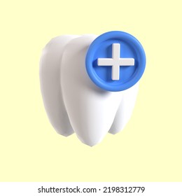 Tooth 3d Object Illustration Rendering Stock Illustration 2198312779 ...
