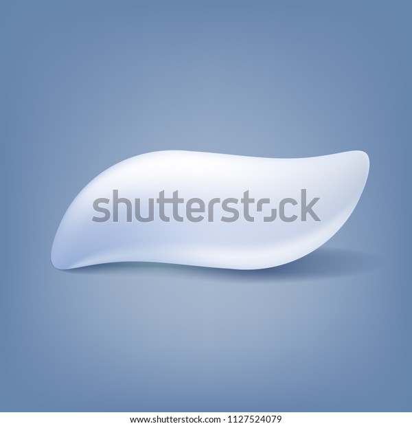 Toothpaste Blot Blob Isolated Illustration White Stock Illustration ...