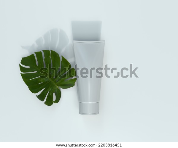 Toothpaste Packet Mockup 3d Illustration Render Stock Illustration ...