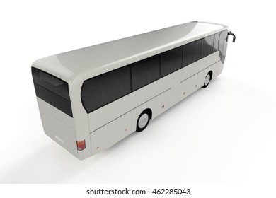 Top View On Bus Mock On Stock Illustration 462285022