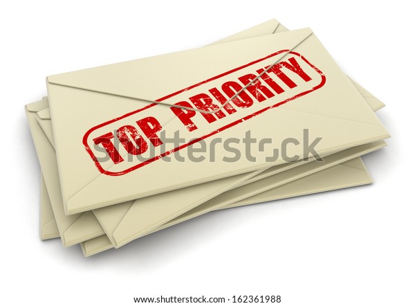 Top Priority Letters Clipping Path Included Stock Illustration ...