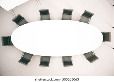 Top View 3d Rendering Conference Room Stock Illustration 293229386 ...