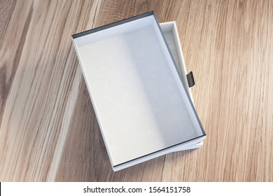 Top View Empty White Gray Gift Stock Illustration 1564151758 | Shutterstock