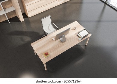 Top View Simple Office Interior Light Stock Illustration 2055712364 ...