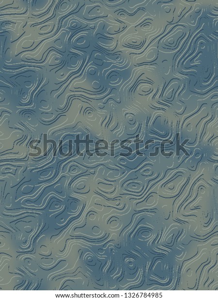Topographic Map Patterns Multicolor 3d Camouflage Stock Illustration ...
