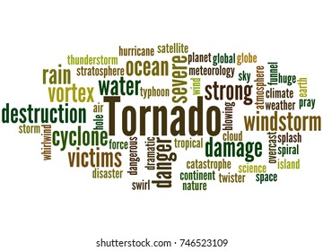 Tornado Word Cloud Concept On White Stock Illustration 746523109 ...