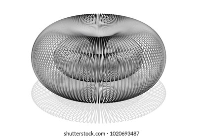 Torus Connection Metal Structure 3d Render 스톡 일러스트 1020693487 ...