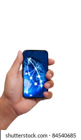 Touch Screen Mobile Phone Streaming Images Stock Illustration 84540685 ...