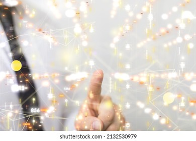 Touch Screen Technology Future Modern Touch Stock Illustration ...