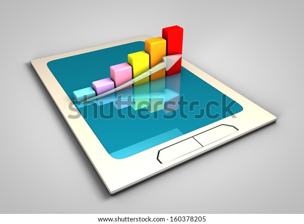 Touchpad Chart Illustration Stock Illustration 160378205 | Shutterstock
