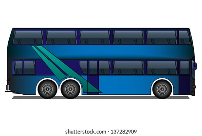 Tour Bus Vector Stock Vector (Royalty Free) 85278076