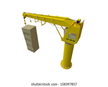 Tower Crane Box Stock Illustration 158397872