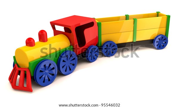 Toy Train 3d Model Isolated On Stock Illustration 95546032 | Shutterstock