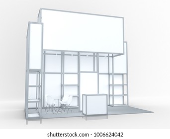 Trade Show Booth 3d Render Isolated Stock Illustration 1006624042 ...